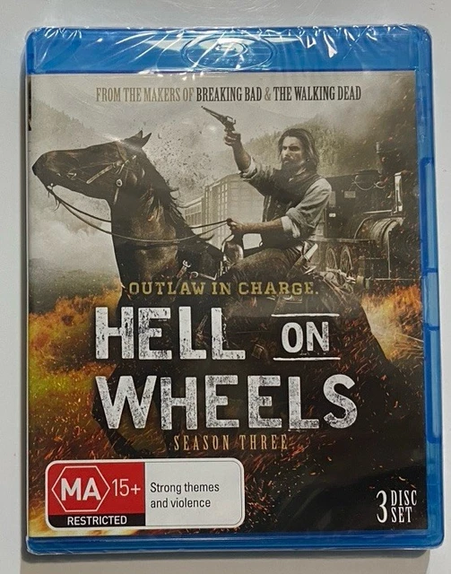 HELL ON WHEELS Season 3 Blu Ray Disc TV Show Series Region B Western ...