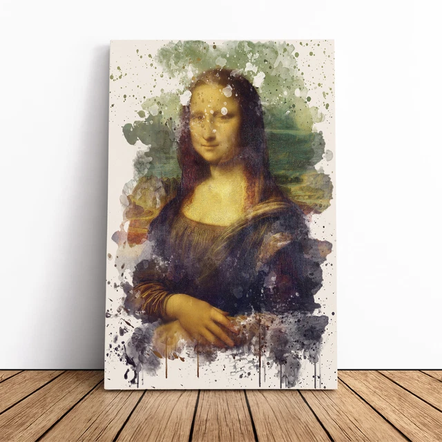 Leonardo Da Vinci The Mona Lisa Canvas Print Wall Art Framed Large