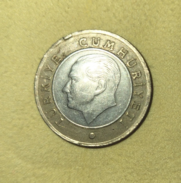 TURKISH COIN-ONE TURK Lirasi 1 Lira Turkiye Cumhuriyeti-Coin 2014 £4.00 ...