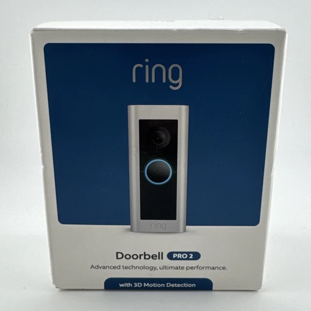 NEW RING DOORBELL PRO 2 WIRED Hardwired Powered 3D Motion Detection ...