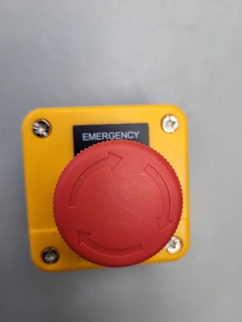 EMERGENCY STOP BUTTON 10A 1NO 1NC Red ON/OFF Mushroom Emergency Switch. £10.97 - PicClick UK