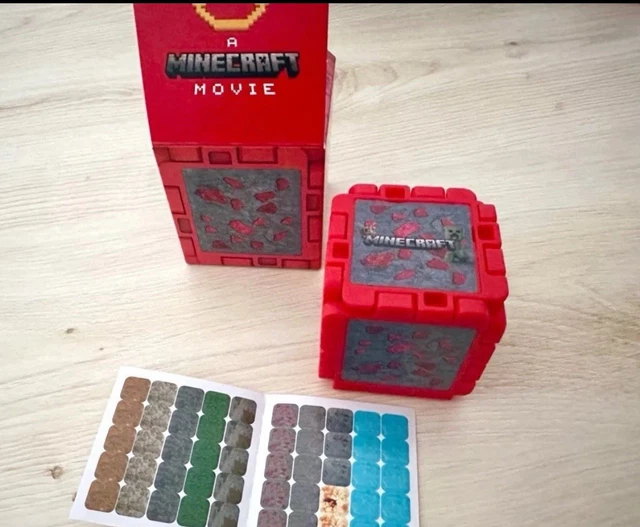 MCDONALDS UK HAPPY MEAL TOY MINECRAFT MOVIE CREEPER CUBE BLOCK FAST ...