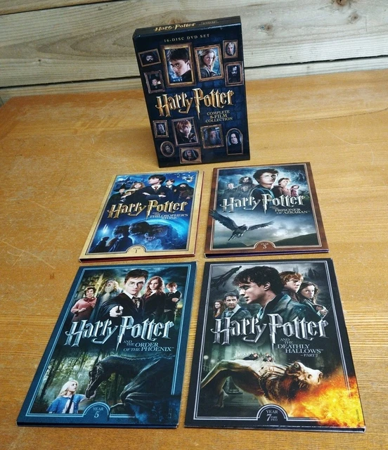 HARRY POTTER COMPLETE Collection DVD 8 Films Box Set - Great Condition ...