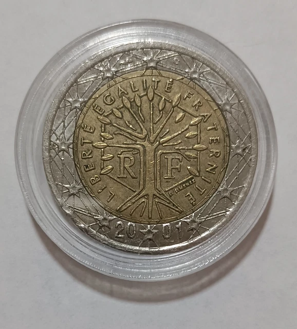 FRANCIA 2 EUROS, año 2001, árbol de la vida, Circulada, buen estado EUR ...