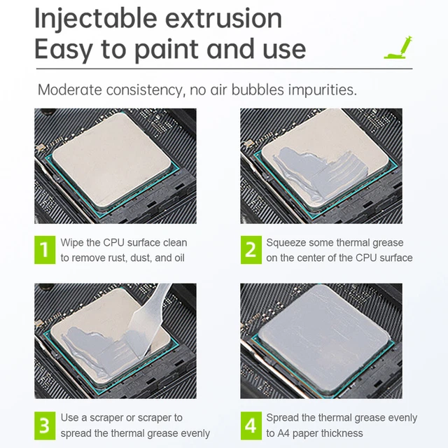 THERMAL PASTES HIGH Performance CPU Paste for IC/Processor/CPU/GPU/All ...