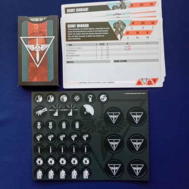 WH40K KILL TEAM Salvation Space Marine Scouts Cards Pack. 1st Class ...