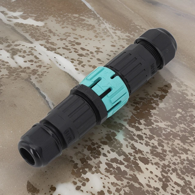NYLON PA66 IP68 Waterproof Inline Cable Coupler Plug Socket Connector ...