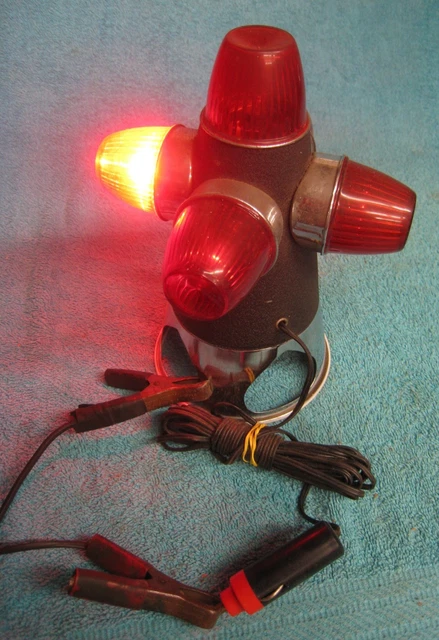 VINTAGE NOS 1960'S Roadside Emergency Flasher Flashing Light Accessory ...