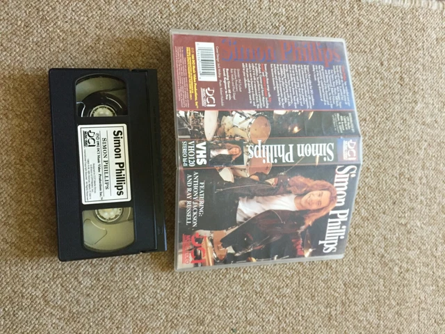 CASSETTE VIDEO VHS MUSIQUE SIMON PHILLIPS featuring anthony jackson ray ...