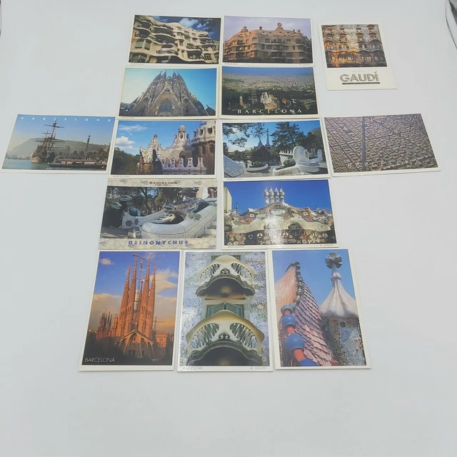 LOT OF 14 Postcards From Barcelona-Late 1980's to Early 1990's - All ...