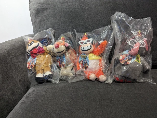 THE BANANA SPLITS Vintage Cartoon Rare Set Of 4 Plush Toys £32.00 ...