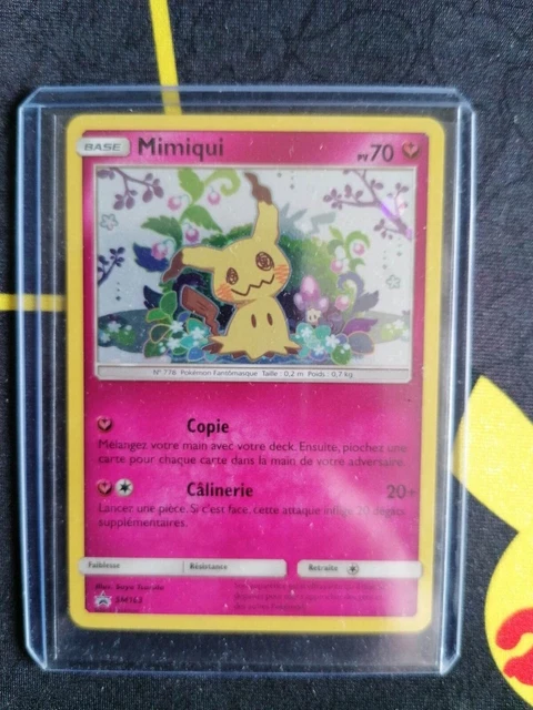 CARTE POKÉMON MIMIQUI Promo SM163 Soleil & Lune FR - EXCELLENT EUR 10,00 - PicClick FR