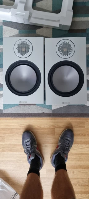 MONITOR AUDIO SILVER 100 6g speakers In Urban Grey £265.00 - PicClick UK
