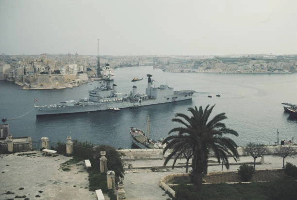 ROYAL NAVY SHIP Hms Blake A Tiger Class Light Cruiser 1972 OLD PHOTO $7 ...