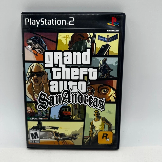 GRAND THEFT AUTO GTA San Andreas PlayStation 2 PS2 Complete in Box (No ...
