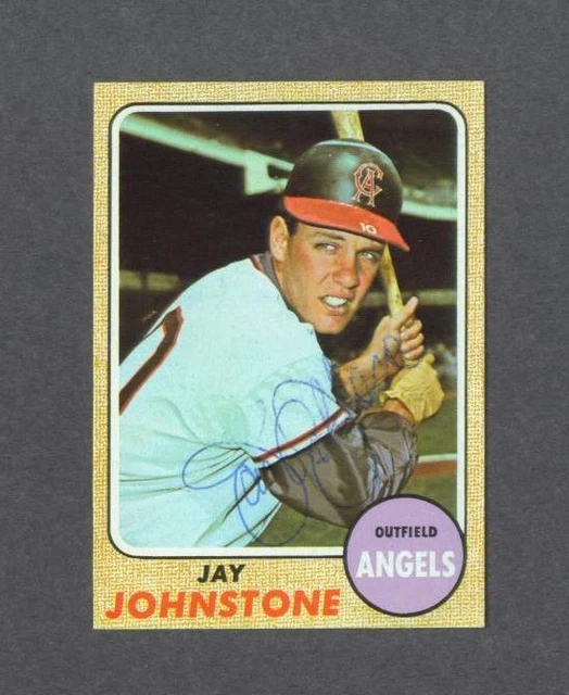 CARTE DE BASEBALL signée Jay Johnstone Angels 1968 Topps EUR 8,92 ...