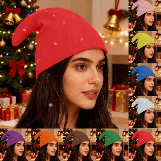 ELF HATS FOR Adults Christmas Felt Elf Hat Holiday Party Elf Costume ...