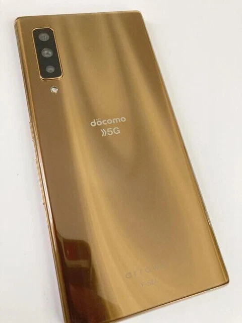 FUJITSU ARROWS NX9 F-52A 5G Android Phone Unlocked Gold Waterproof USB ...