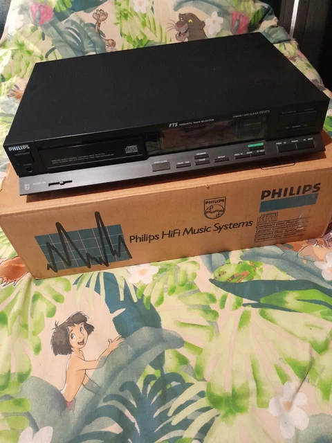 PHILIPS CD-473-HI FI Separate CD Player with Original Box and Manual £ ...