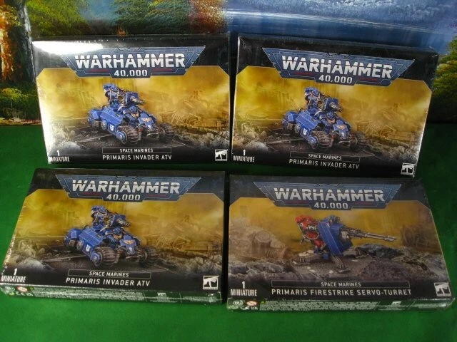 WARHAMMER 40,000 40K Primaris Space Marines 3 Vtt Invader & 1 Incendie ...