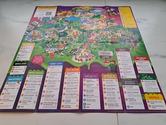 LEGOLAND LEGO WINDSOR 2023 Resort Guide Map Leaflet Brand New Brick Or ...
