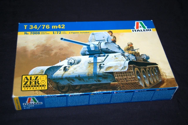ITALERI 1/72 SCALE Soviet T-34 / 76 Mod. 1942 Medium Tank Model Kit £6.53 - PicClick UK