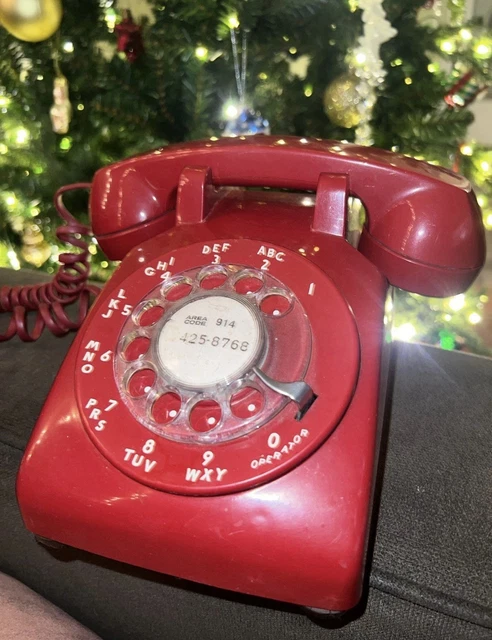 VINTAGE RED ROTARY telephone dial £61.35 - PicClick UK