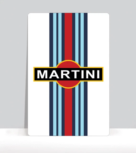 MARTINI RACING LOGO Sign. Art Print on Aluminum Poster Aluminum 36 "x ...
