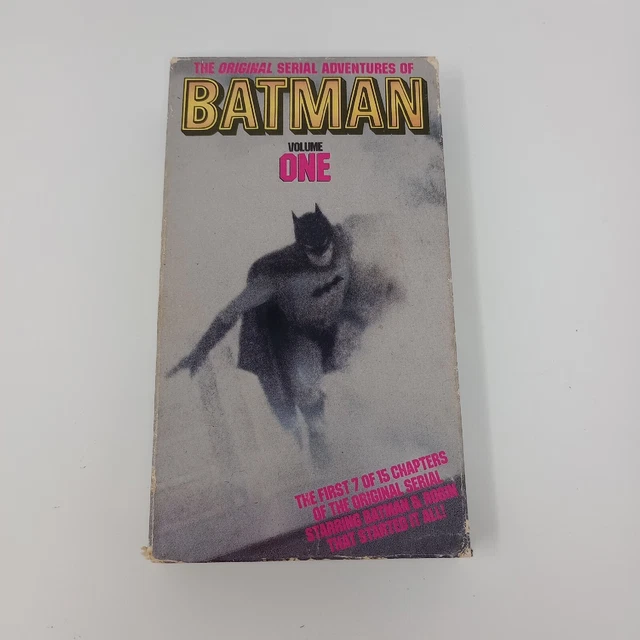 THE ORIGINAL SERIAL Adventures of Batman Volume One VHS 1990 GoodTimes ...