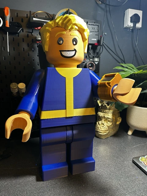 GIANT 3D PRINTED Lego Man Fallout Vault Boy £130.72 - PicClick UK