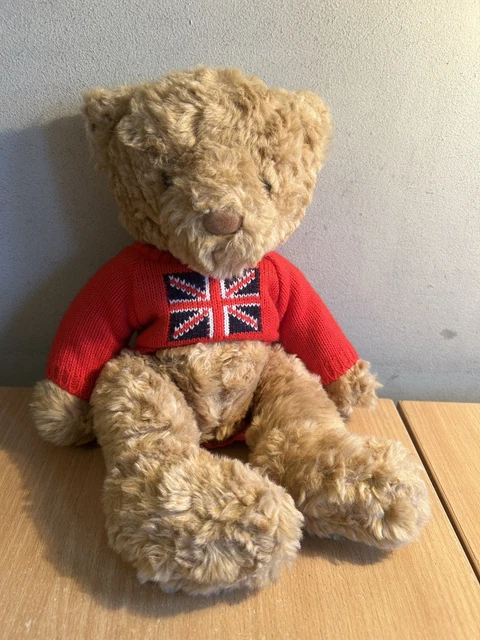 HAMLEYS UNION JACK Jumper Plush Soft Toy Teddy Bear £9.95 - PicClick UK