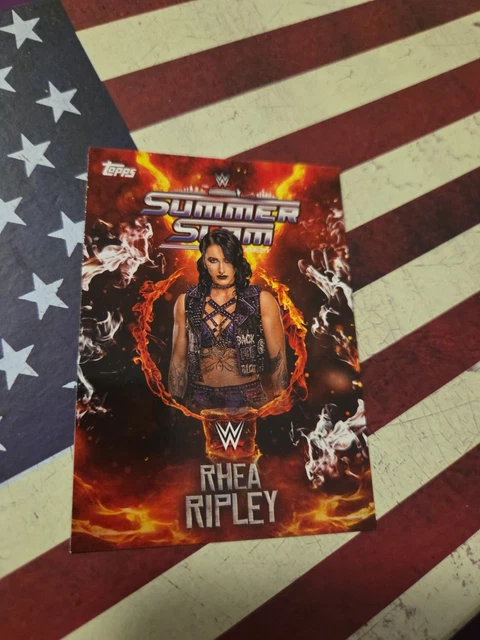 TOPPS WWF WWE Summerslam 2025 Rhea Ripley Exclusive Wrestling Trading Card EUR 9,95 - PicClick DE