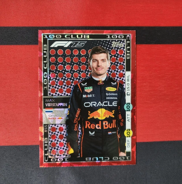 TOPPS F1 TURBO Attax 2025 Max Verstappen Red 100 Club Card /499 - UK ...