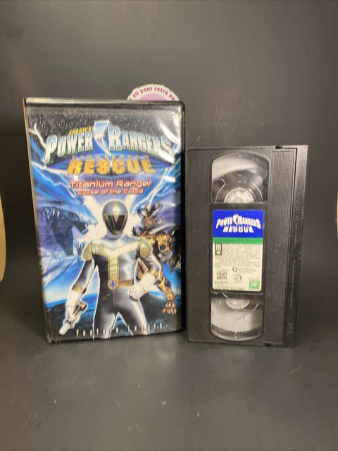 POWER RANGERS LIGHTSPEED Rescue VHS Lot (2) Curse Of The Cobra Titanium ...