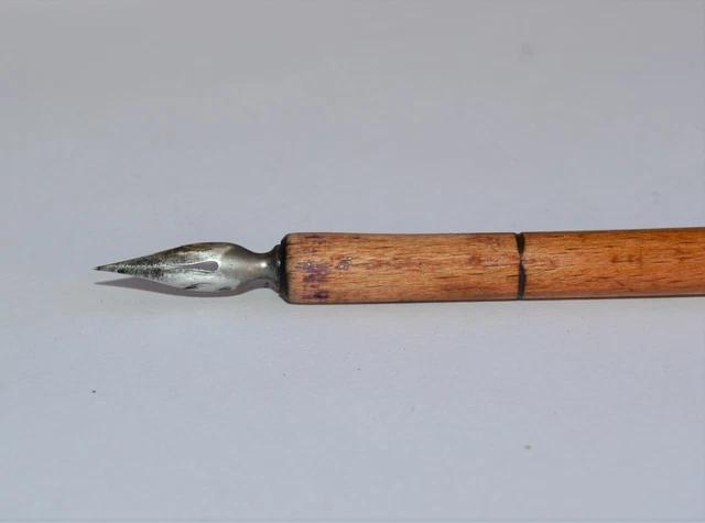 ANTIQUE 19TH CENTURY Wood Dip Pen, Stylo Plume £15.00 - PicClick UK