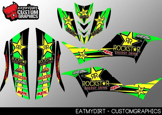 FOR KAWASAKI KFX 700 Custom Graphics Kit Decals Mx Motocross Atv ...