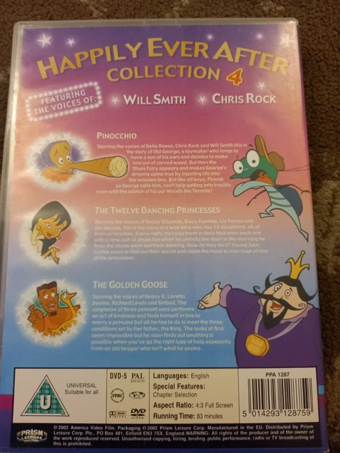 HAPPILY EVER AFTER 4 Dvd 3 Tales Cartoon Voiced By Will Smith And Chris ...