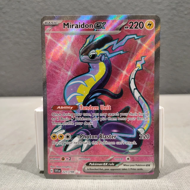 MIRAIDON EX 227/198 Scarlet & Violet Base Set Ultra Rare Pokemon Card ...