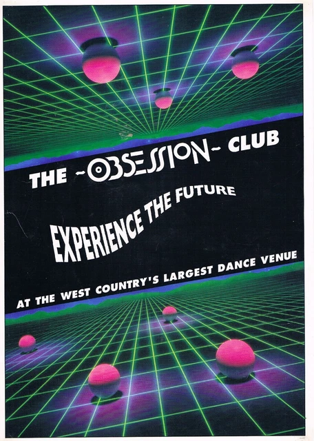 OBSESSION RAVE FLYER Flyers 4/9/92 A4 The Park Wormelow Hereford £7.00 ...