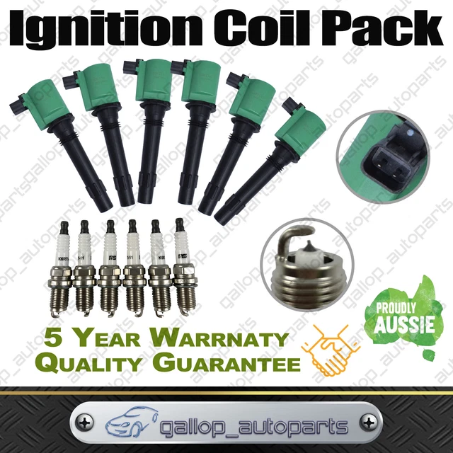 IGNITION COLI & Spark Plugs for Ford TERRITORY SX 2004-2005 SY 2005 ...