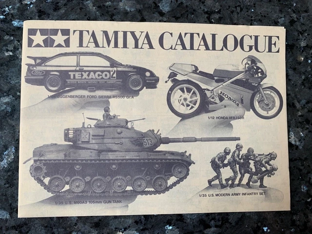 TAMIYA VINTAGE DOUBLE Sided Model Catalogue. Tank, Ship, Plane ...