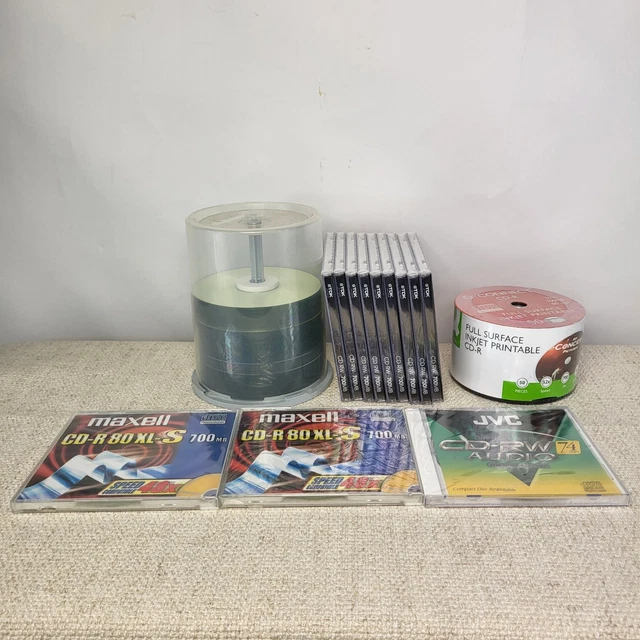 125X DISC BUNDLE CD-R CD-RW CD-R80 Blank Rewritable Various Brand FREE P&P £19.99 - PicClick UK