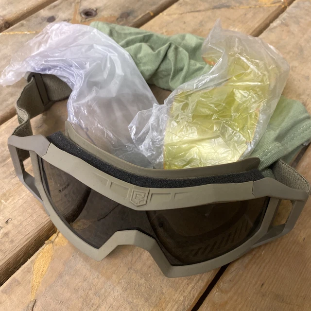 BRITISH ARMY WOLF Spider Goggles Ballistic Revision Glasses Protective ...