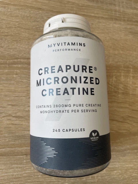 MYVITAMINS CREAPURE® MICRONISED Creatine - 245 Capsules for Muscle ...