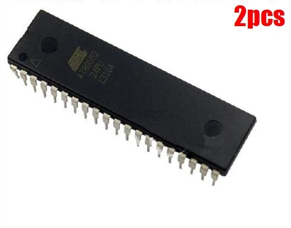 2PCS AT89S52-24PU AT89S52 Atmel Microcontroller DIP-40 Chip New Ic vy ...