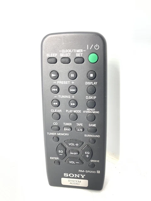 GENUINE SONY RM-SR200 Audio System Remote Control MHC-GX20 -GX25 MHC ...