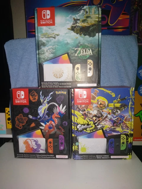 COLLECTION NINTENDO SWITCH Oled Collector Bundle Zelda Pokemon Splatoon ...