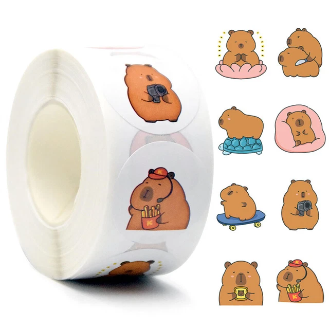 500PCS CARTOON CUTE Capybara Sticker Decals Decoration DIY Phone ...