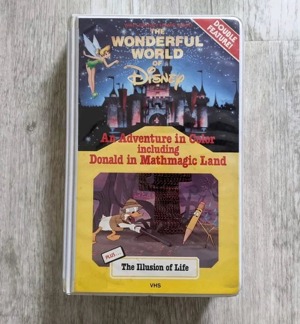 RARE AN ADVENTURE In Color Donald Duck VHS Double Feature Clamshell ...
