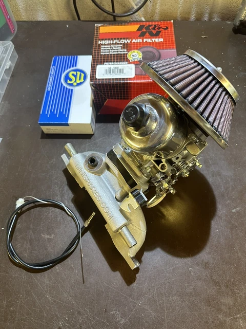 CLASSIC MINI HIF38 1.1/2” Carb Bolt On Kit With Gen K&N 998 1275 Stage 1 Kit £599.00 - PicClick UK